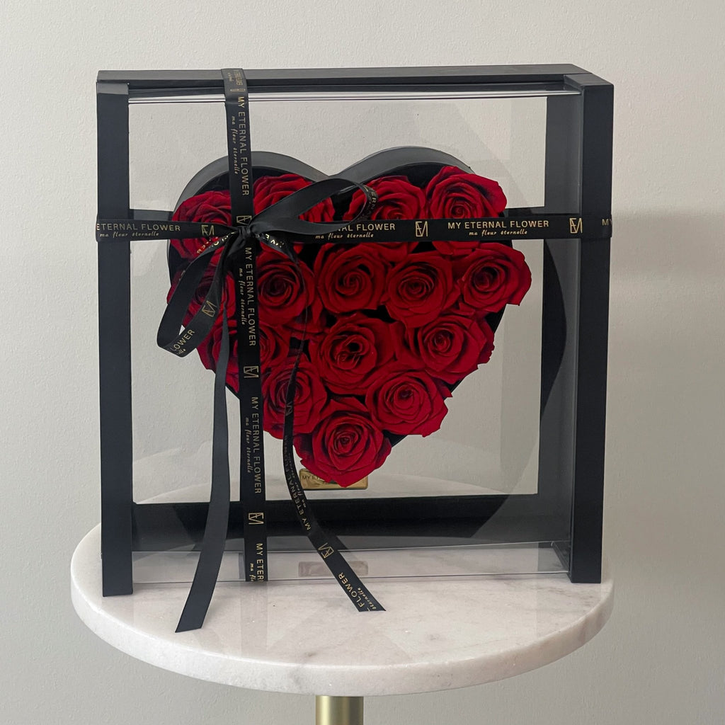 Acrylic Floating Heart Box in Luxe – My Eternal Flower